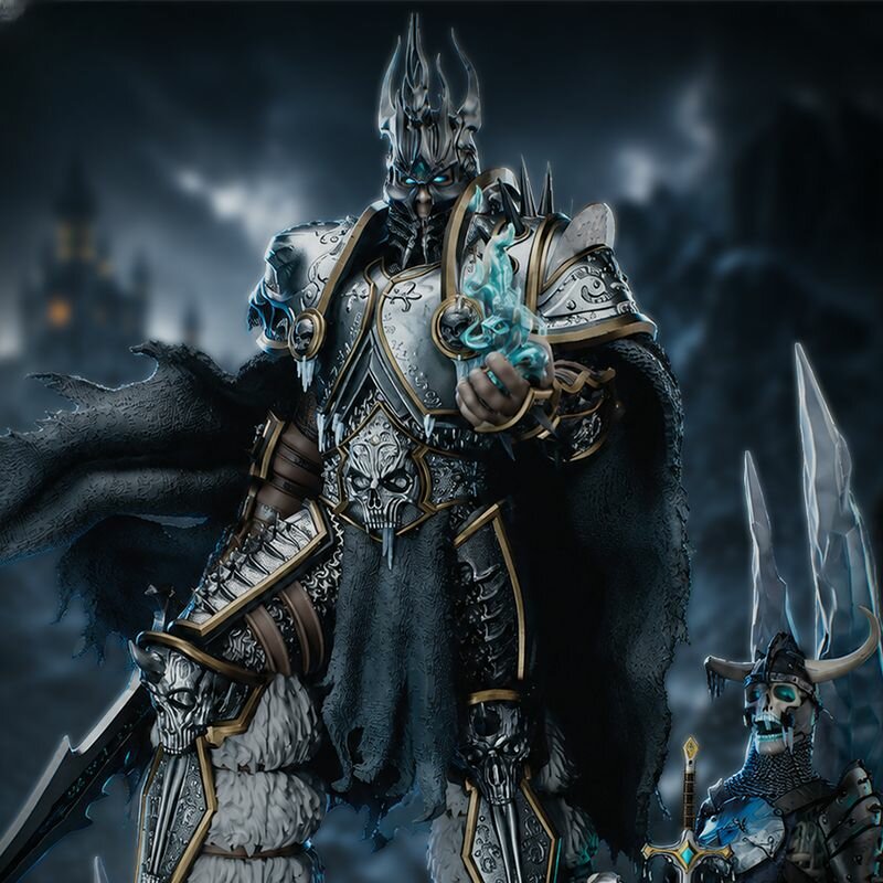 Сборная модель Lich King (Warcraft), 390мм, 1/6 для покраски