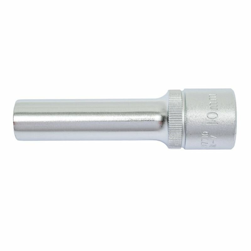 Головка торцевая глубокая 1/2" 12-гранная, 10 мм, L77 мм, Force 5497710