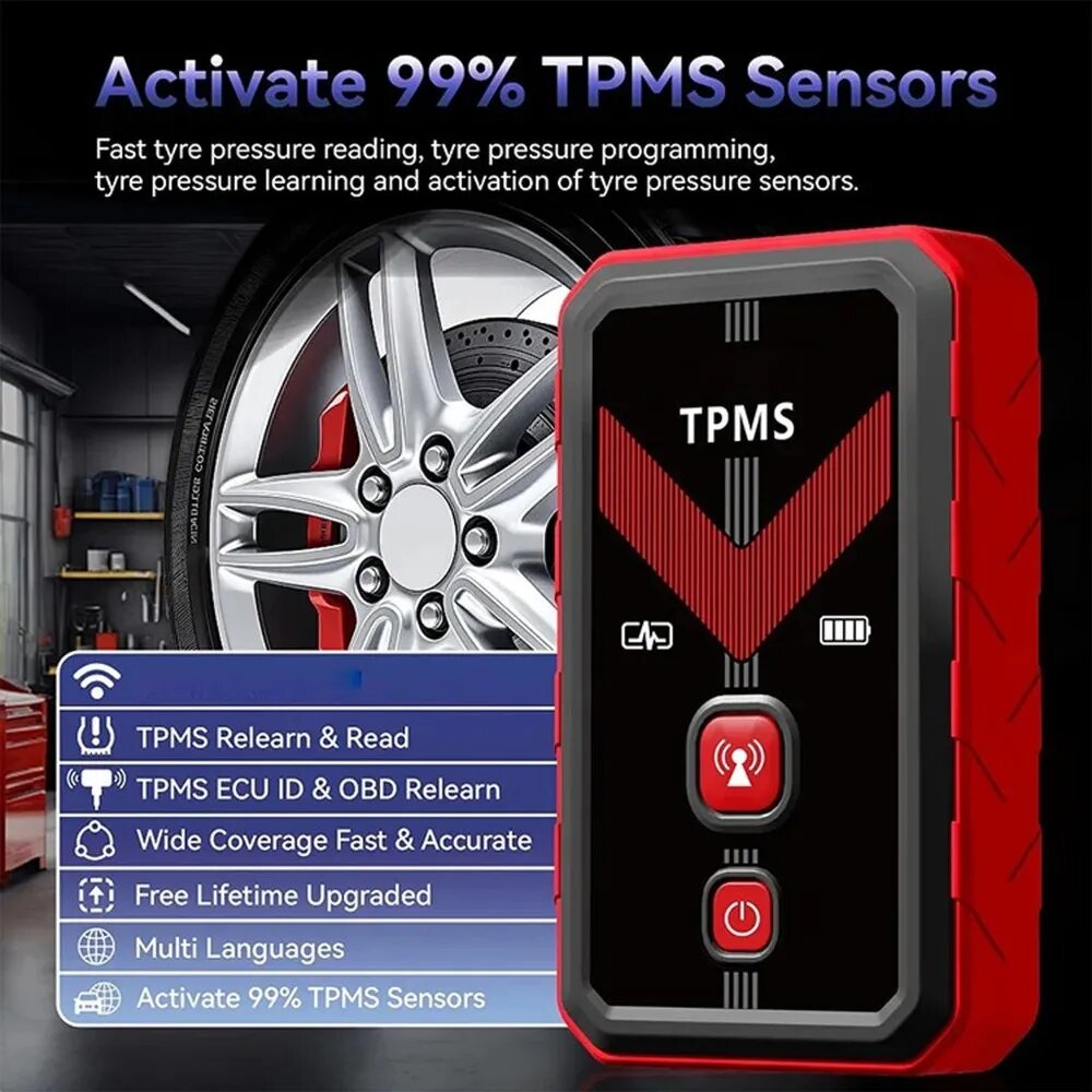 Программатор датчиков давления в шинах TK100 TPMS LINK Специнструмент для мото ABS пластик — фото 1