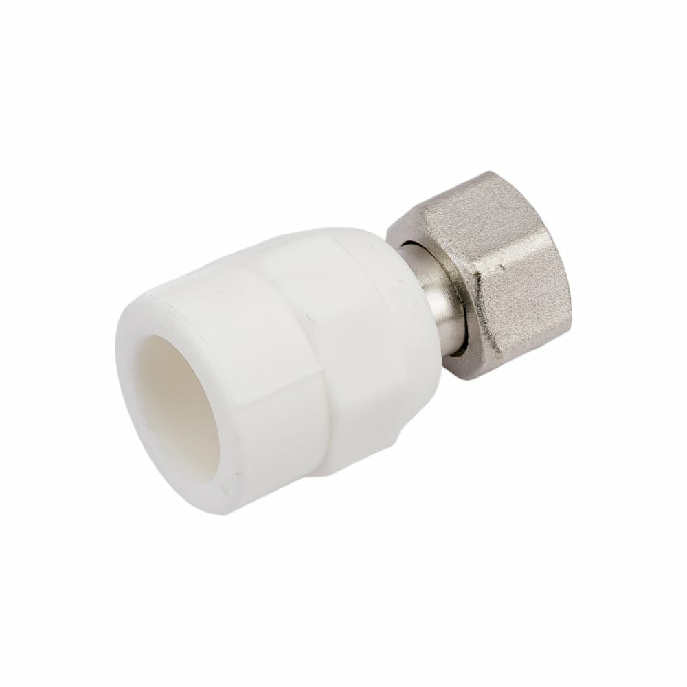 Соединитель VALTEC PPR с накидной гайкой 20 х 1/2 конус VTp.708. K.02004 — фото 1