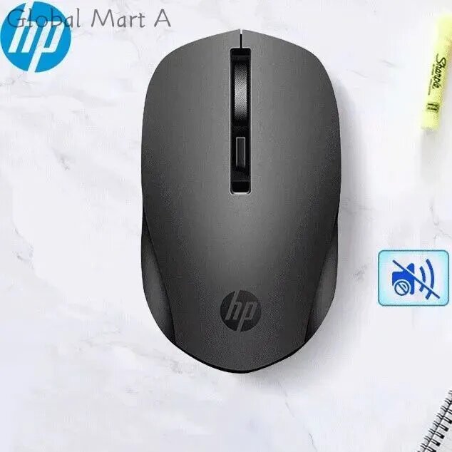 HP S1000 беспроводная компьютерная мышь черного цвета для работы и повседневного использования
