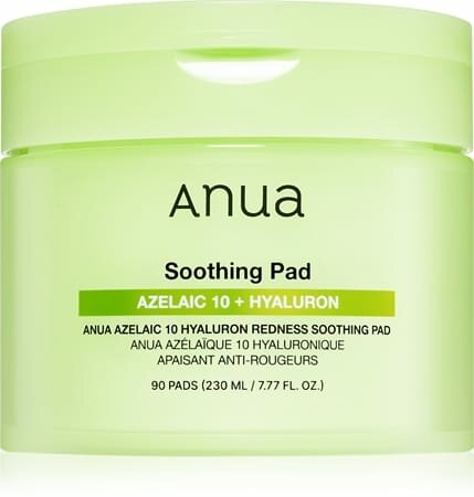Тоник для ухода за кожей Anua Azelaic Acid 10 Hyaluron Redness Soothing Pad, 90 шт.