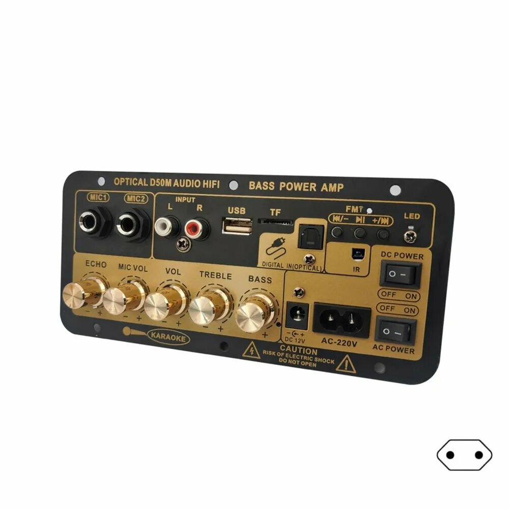Плата усилителя D50M, оптоволоконный вход, мотоцикл, Bluetooth-совместимый усилитель мощности, поддержка USB, сабвуфер DIY