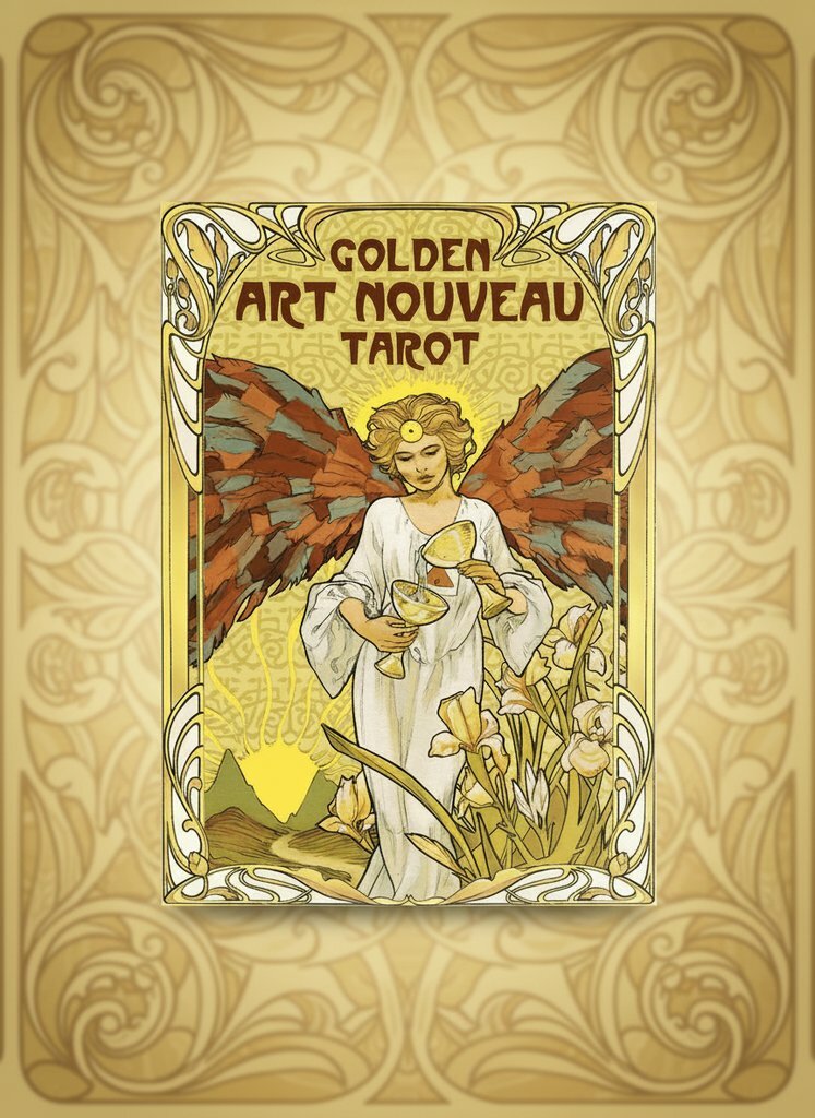 Карты Таро "Golden Art Nouveau Tarot Grand Trumps 22 Cards" Lo Scarabeo / Золотой козырь Таро 65500