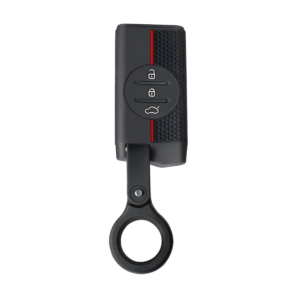 Черный силиконовый чехол для ключа для Chery Tiggo 7 Pro, Tiggo 8 Pro, Exeed, Tiggo 2, 3x, Arrizo 5 Pro, Gx, 5x, EQ7 — защитный от царапин, износостойкий, амортизирующий, точная посадка