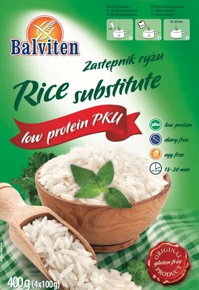 Заменитель риса - для пациентов с фенилкетонурией Balviten без глютена 2шт x 400г