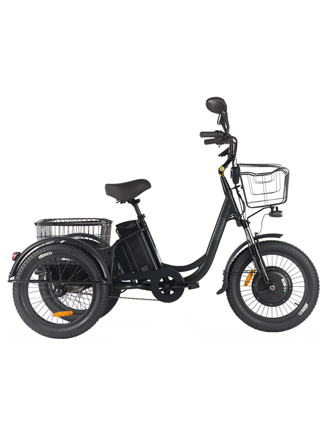 Электровелосипед Eltreco Трёхколёсный Porter Fat 500 Черный, для мужчин ,500
