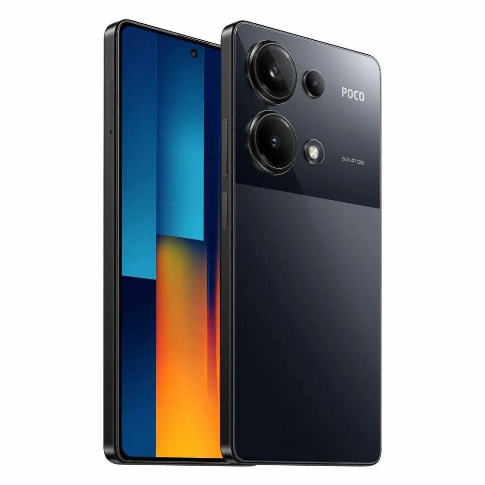 Смартфон Отправлено из Москвы POCO M6 Pro 8+256GB черный 100% российский + Google Play Store + OTA