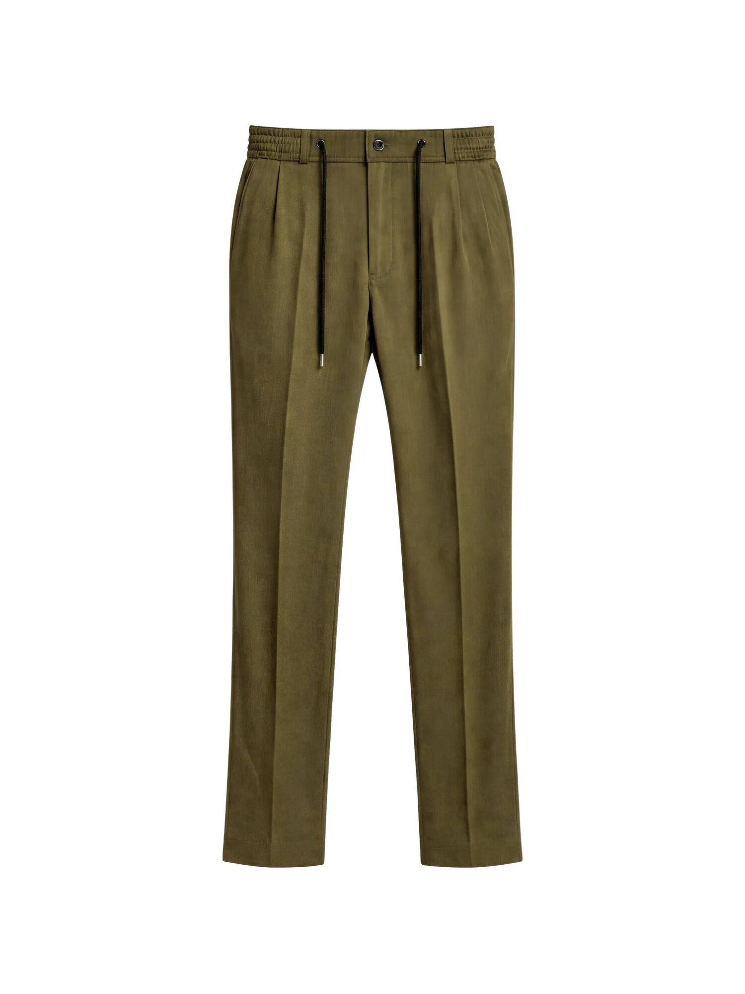 Брюки Pleated drawstring-waist trousers