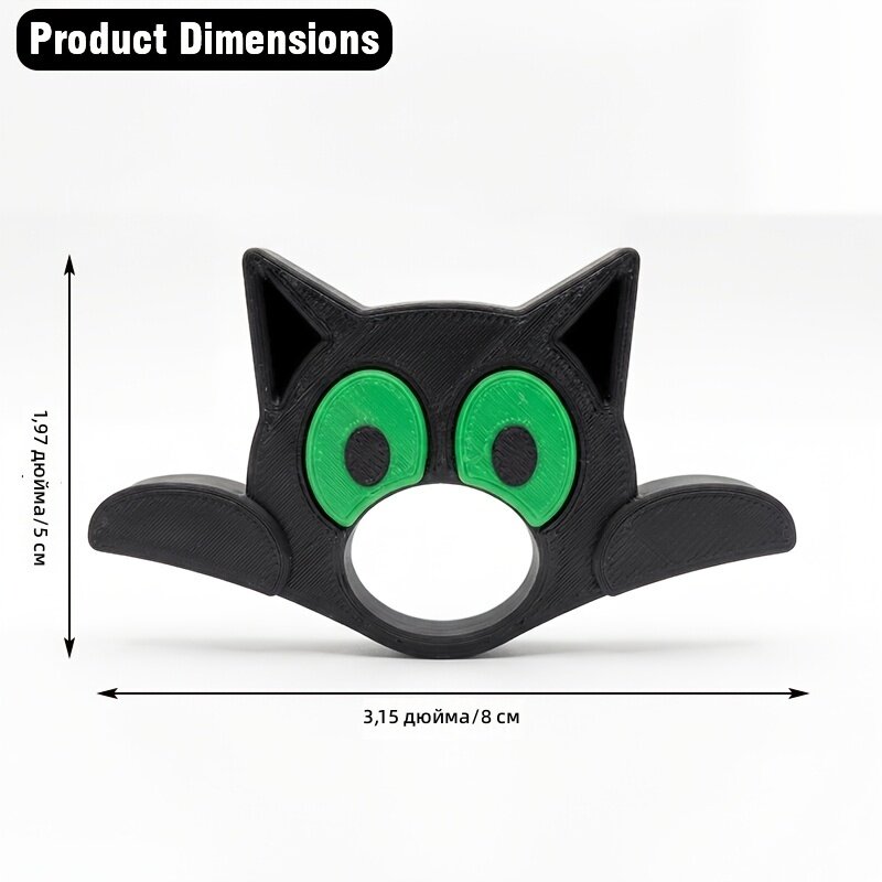 3D-печатная черная кошка-закладка-подставка, креативный мультяшный зажим для книг, уникальная закладка, милая канцелярия для чтения, подарок для студентов