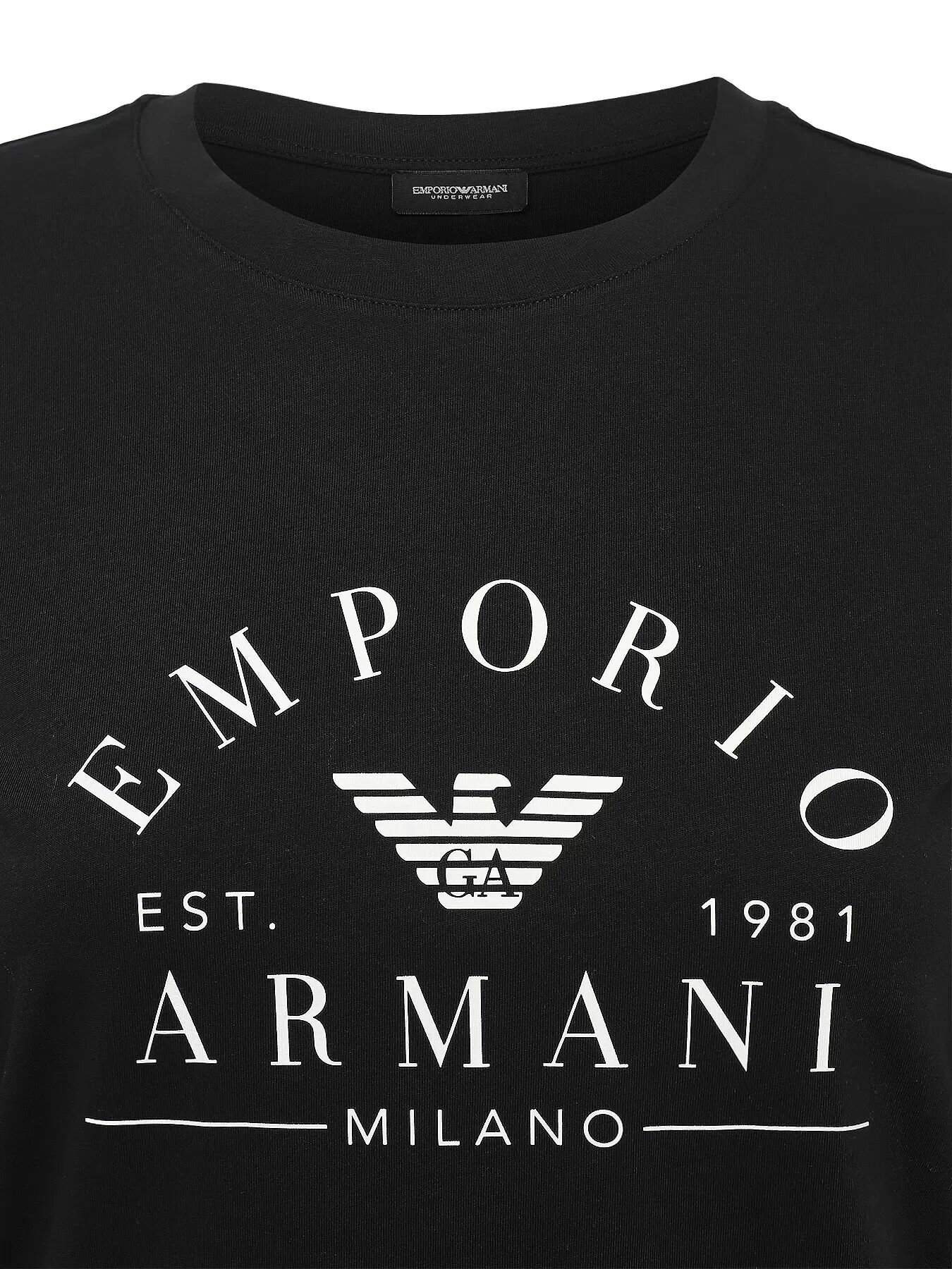 Лонгслив EA7 EMPORIO ARMANI, размер L, , черный — фото 1