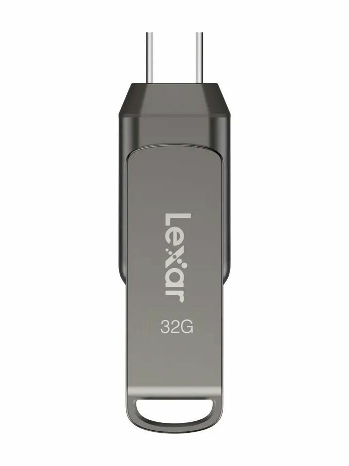 LEXAR JumpDrive D400 32 ГБ USB-флеш-накопитель, USB Type-A, USB Type-C, LJDD400032G-BNQNG, черный