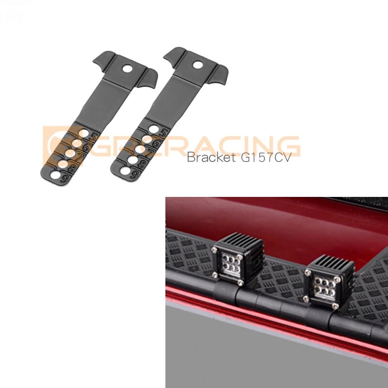 Крепление для LED фар RC Crawler 1/10, G157CV, Красный