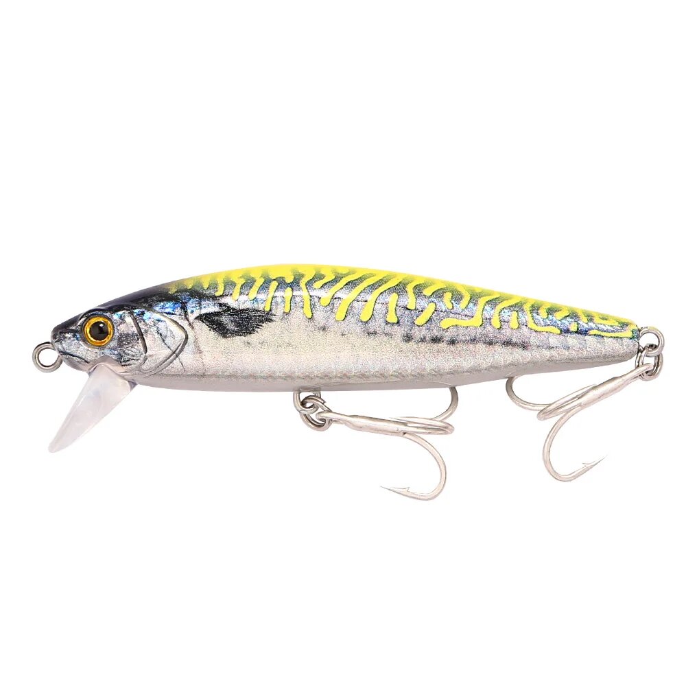 B&U Жесткая морская приманка для гольяна blue yellow