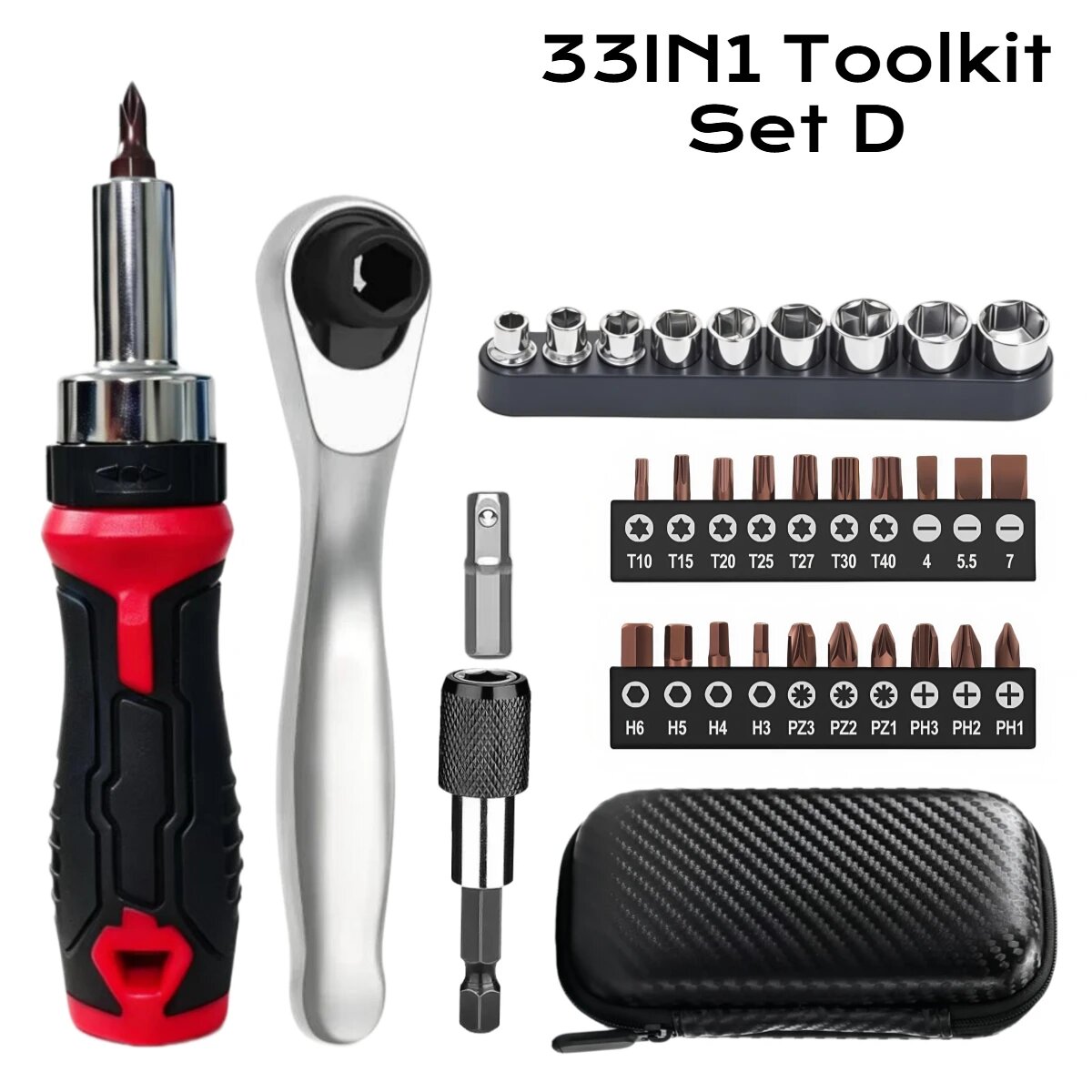 Набор инструментов 33 в 1 Probon Set D