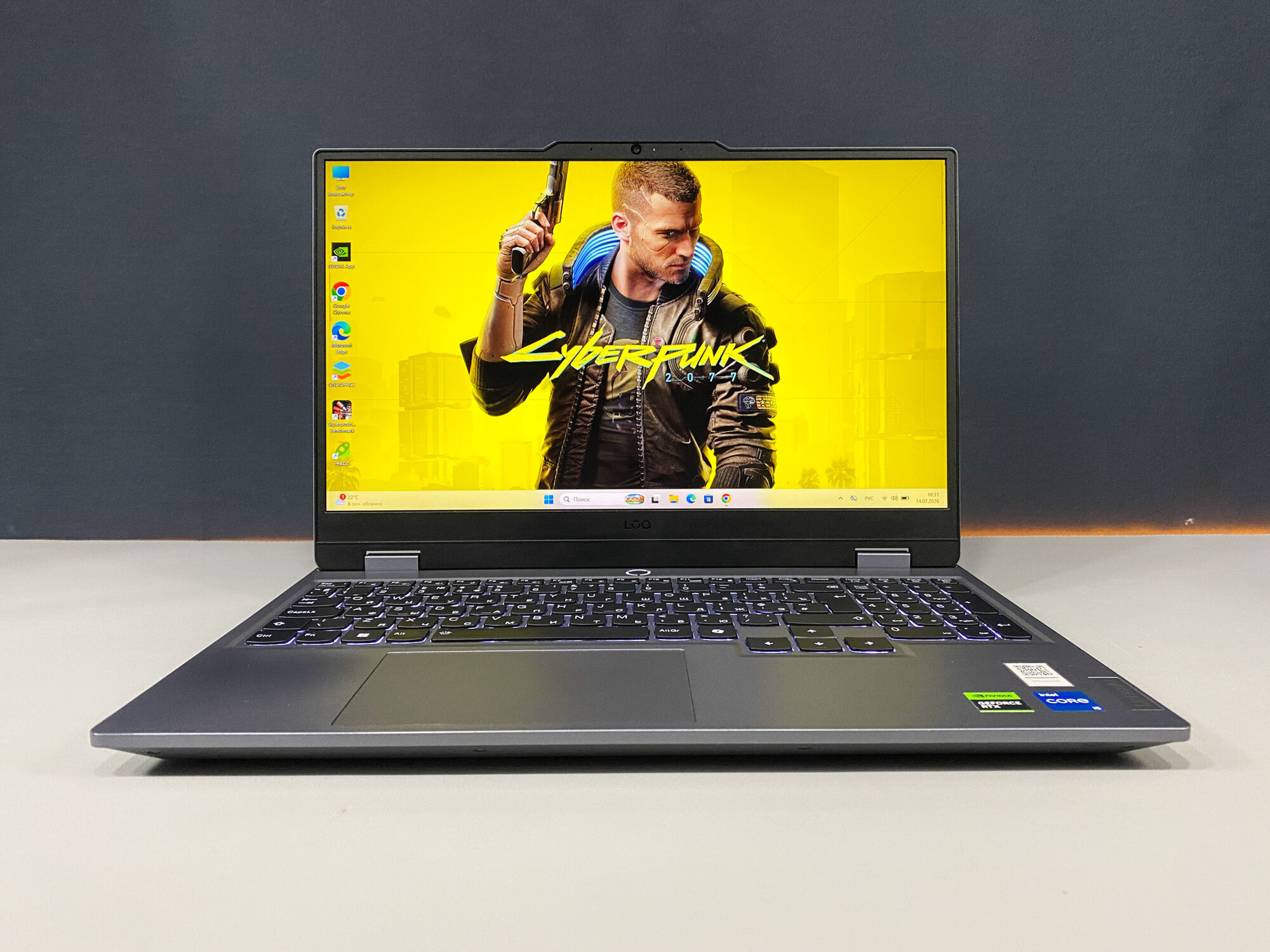 Игровой Ноутбук Lenovo LOQ 15.6"144Hz/Intel Core i5-12450HX 8/12*2.40-4.40GHz/RTX4050-6Gb/24Gb/SSD512Gb