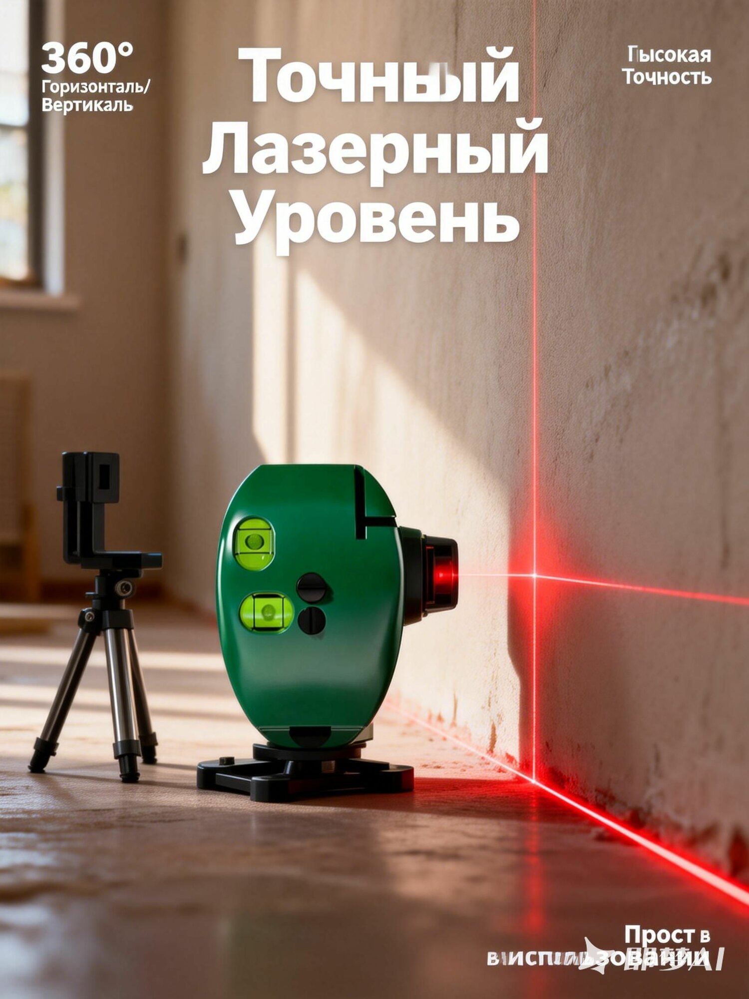 Лазерный уровень, нивелир Красныйлуч