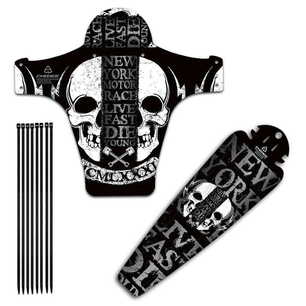 Крылья Chooee для горных велосипедов Black Skull