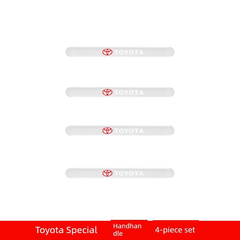 Toyota Черная Английская Надпись Прозрачные Бамперные Ленты 4 шт. для Камри Королла Хандала бЗ4Х Защита Ручки