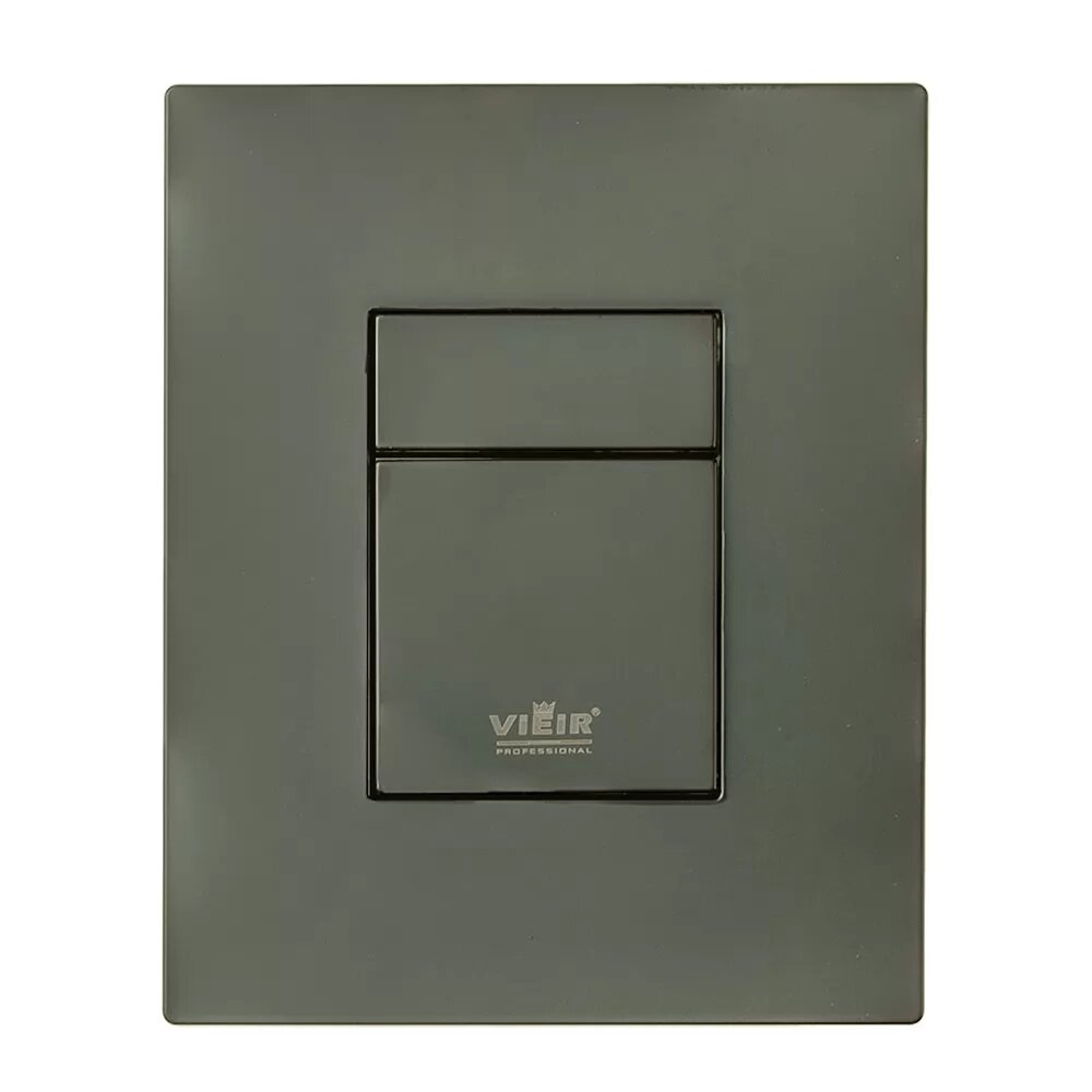 Кнопка смыва для инсталляции Vieir VRQ67-5G механическая графит -квадратные клавиши