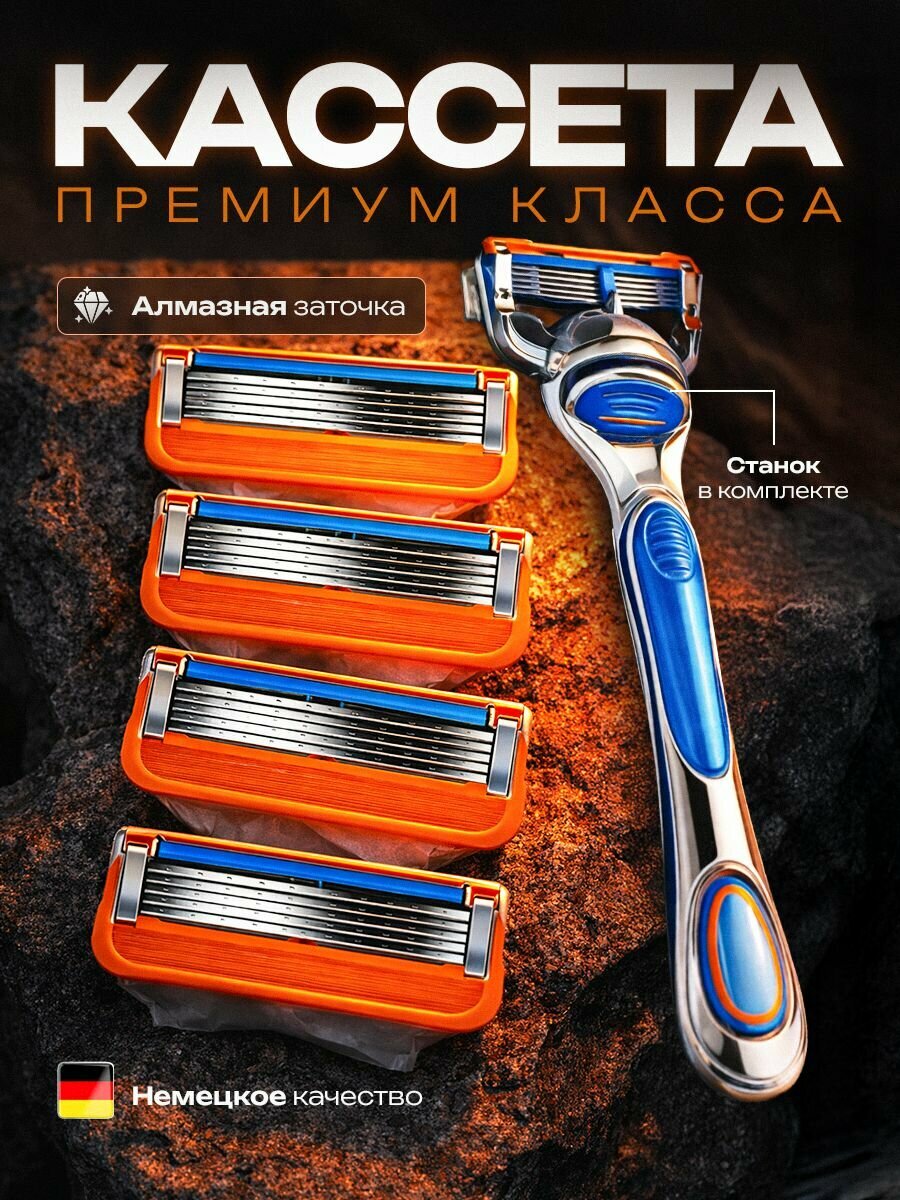 Сменные кассеты для бритья со станком