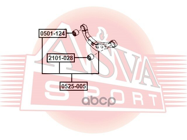 Тяга задняя ASVA 0525-005 ASVA арт. 0525-005