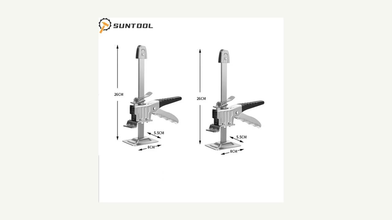 Струбцина SUNTOOL для дерева и металла 2 шт. Подъемная рычажный механизм, сталь, 26 см — фото 1