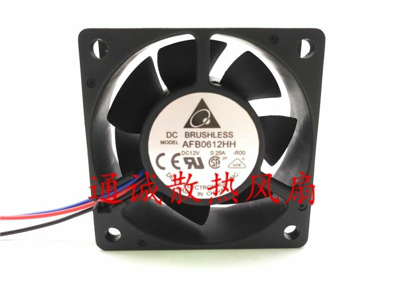AFB0612HH -R00 12V 0.25A 6 см, шасси, вентилятор охлаждения