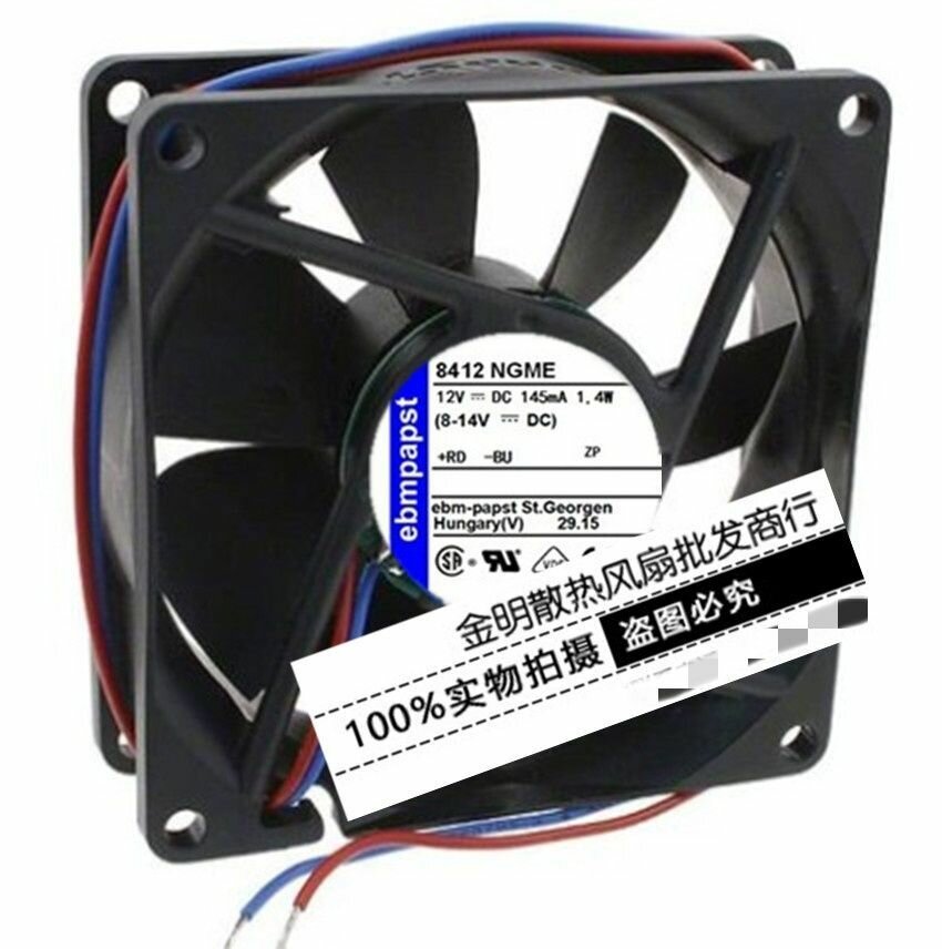 Ebmpapst 8025 8CM 8412NGME 12V 1.4W Преобразователь