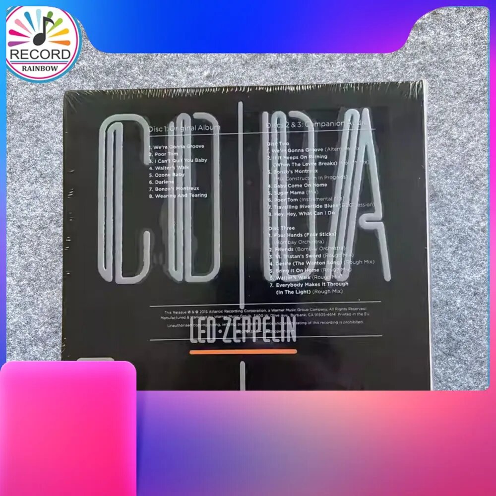Эксклюзивный аудиоальбом Led Zeppelin "Coda" CD DigiPak Коллекционное Импортное издание 2015 — фото 1