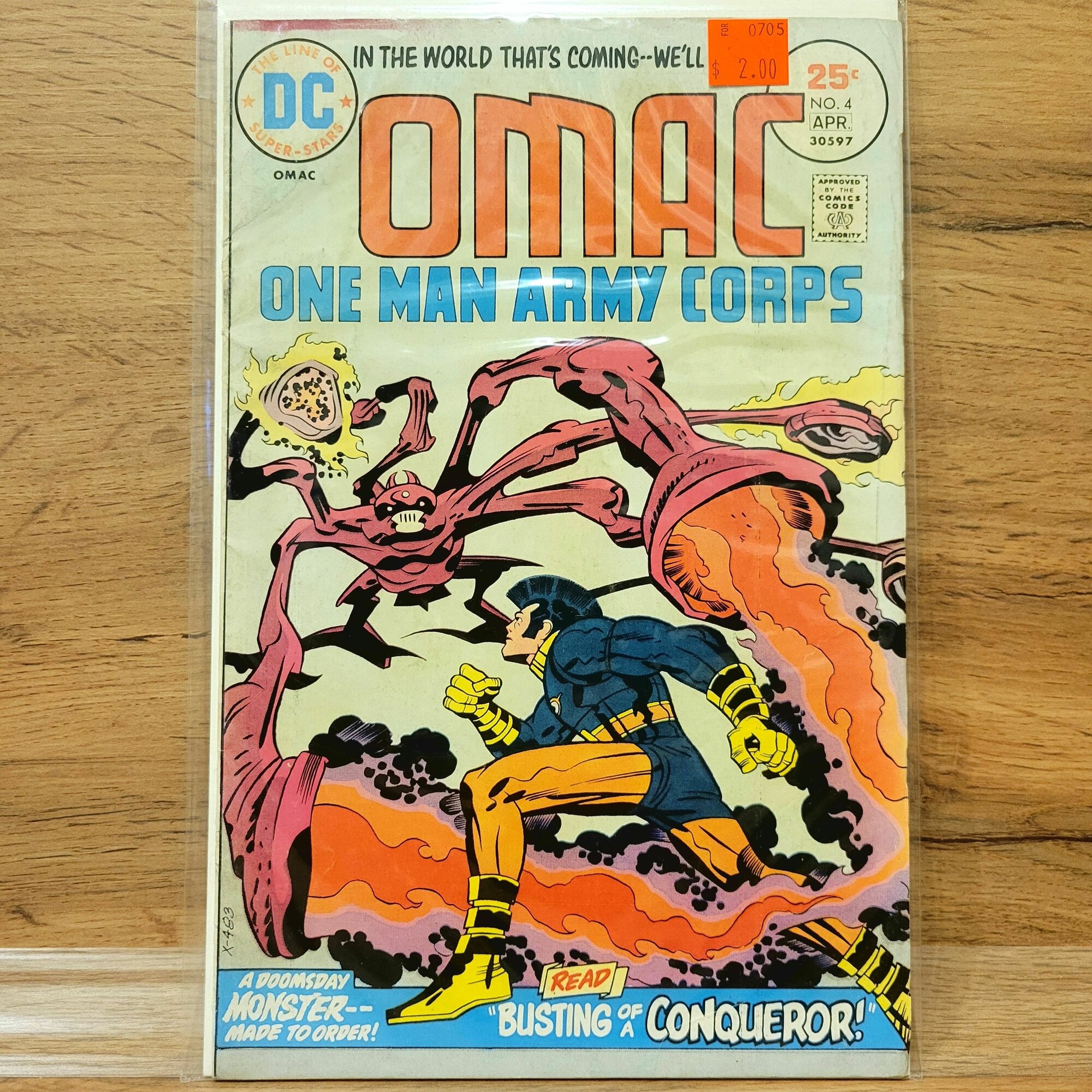 Раритетный Комикс The Omac #4. 1975 Год.
