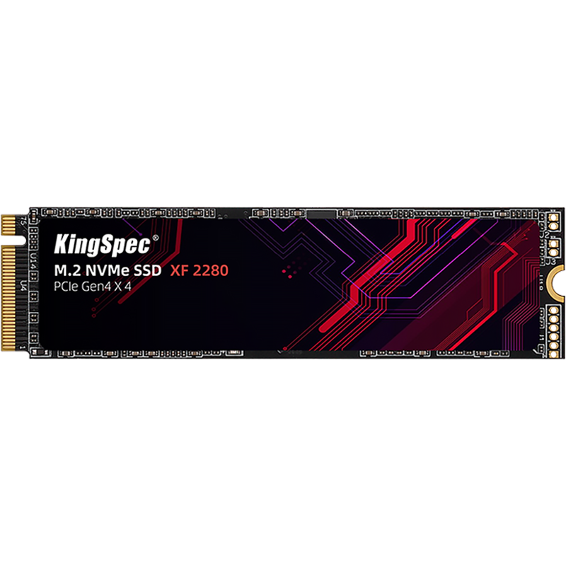 Твердотельный накопитель Kingspec SSD XF-1TB 2280, 1024GB, M.2(22x80mm), NVMe, PCIe 4.0 x4, R/W 4900/4600MB/s, IOPs н. д./н. д, TBW 1200, DWPD 1.07 (3 года) (XF-1TB2280) XF-1TB2280