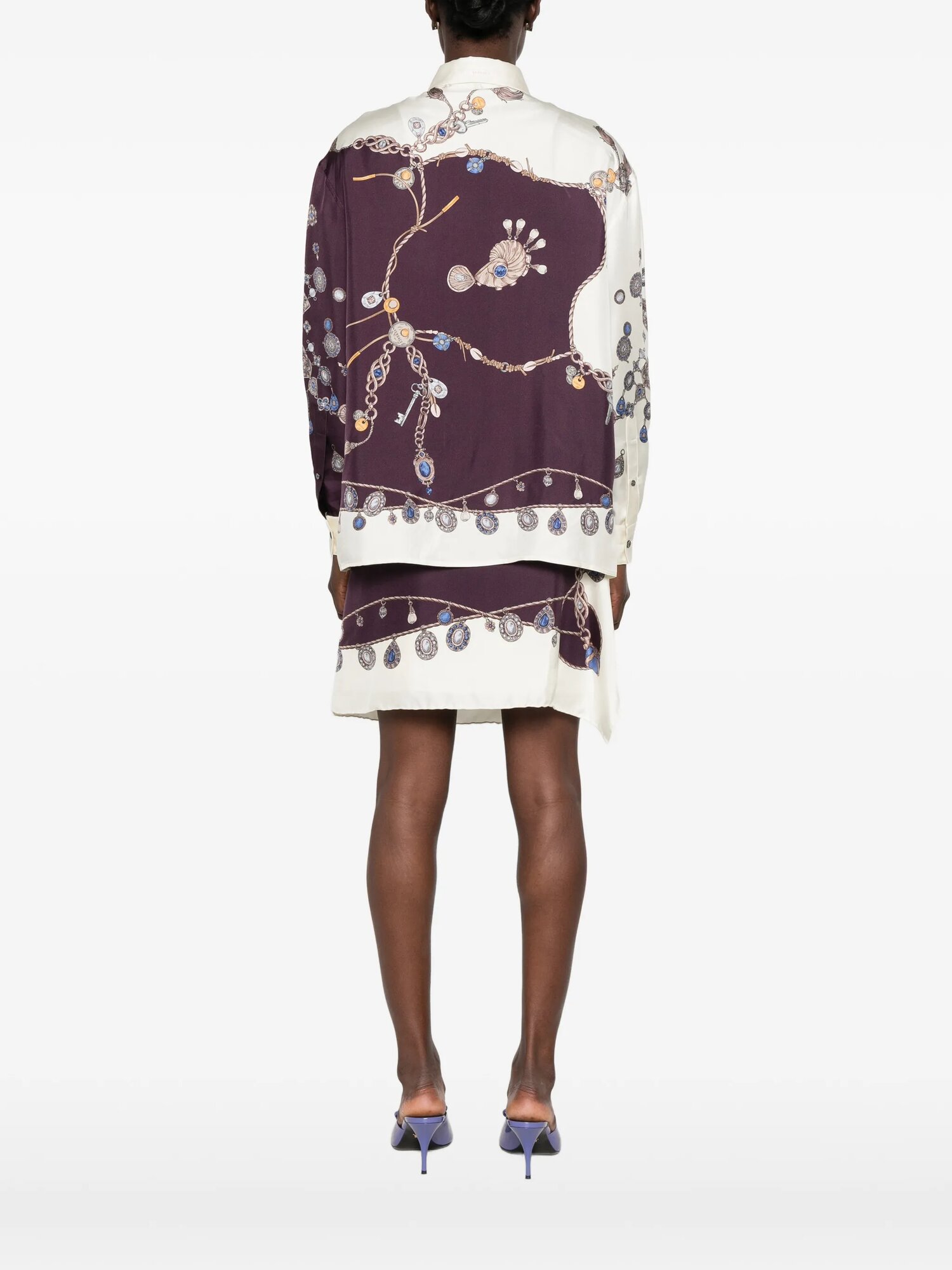 Рубашка Versace Print-detail buttoned shirt, размер 42 — фото 1