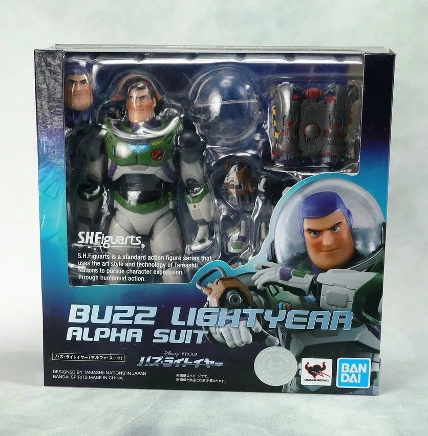 (фигурки)BANDAI S.H.F BU22 Lightyear Alpha Suit Genuine 15cm Collectibles
