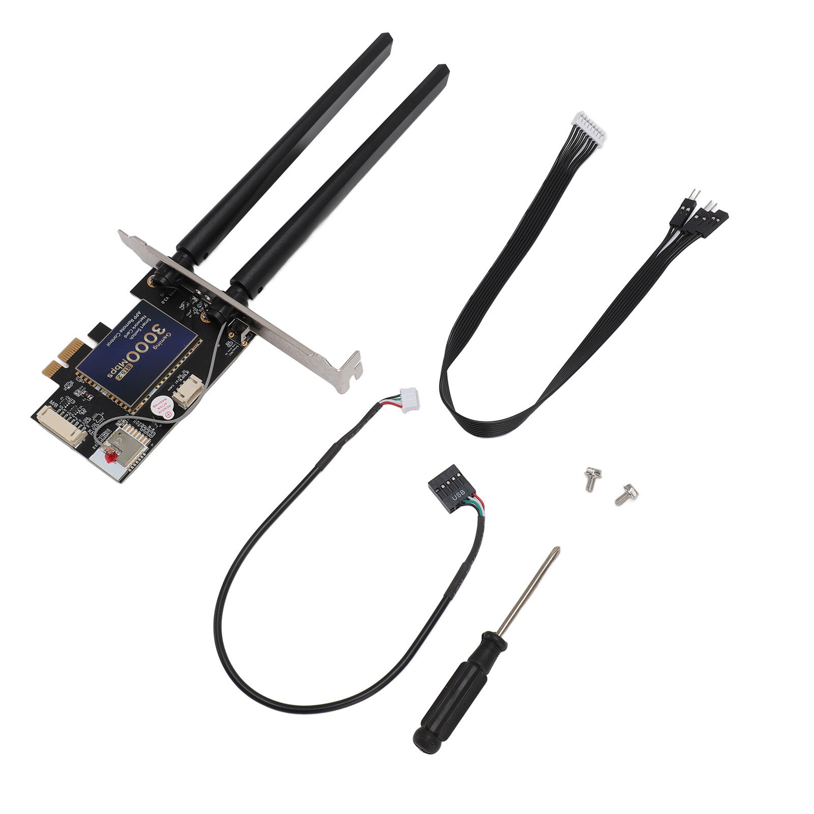 Карта AX3000 WiFi 6 PCIe 2,4 ГГц 5,8 ГГц Bluetooth 5,2 Поддержка OFDMA MU MIMO Smart APP Дистанционное управление Беспроводная сетевая карта PCIE