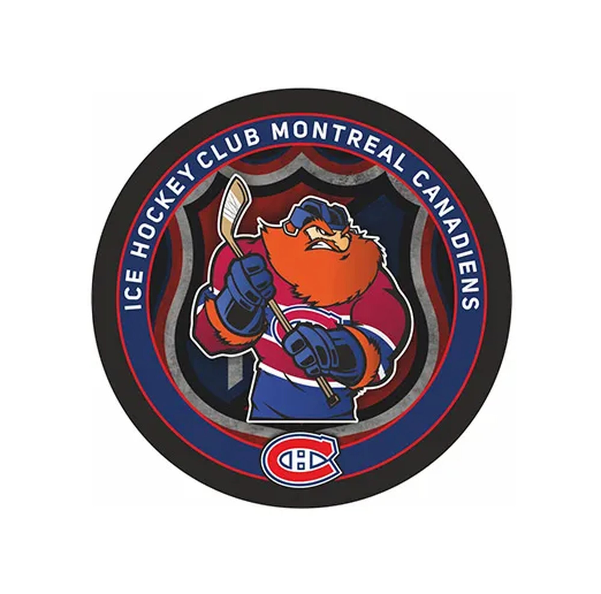 Шайба Rubena НХЛ Mascot 2022 Montreal Canadiens 1-ст, черный