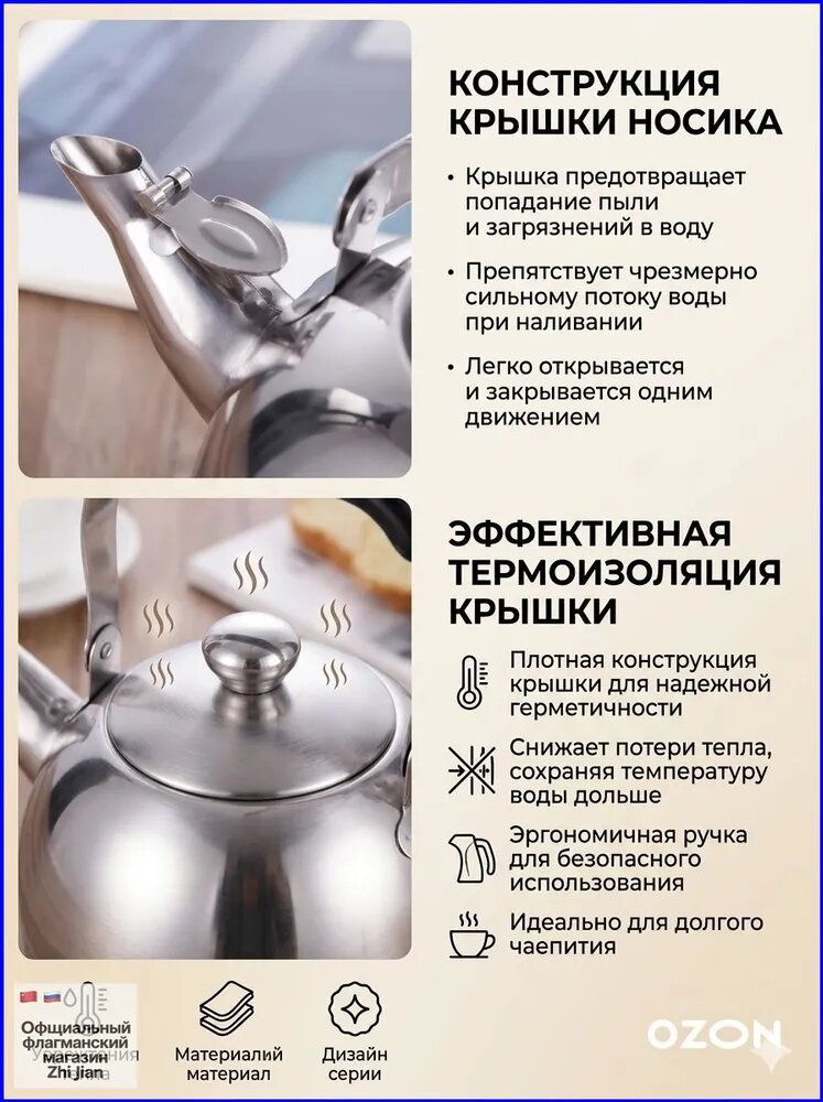 Чайник Муфта, 1 л — фото 1