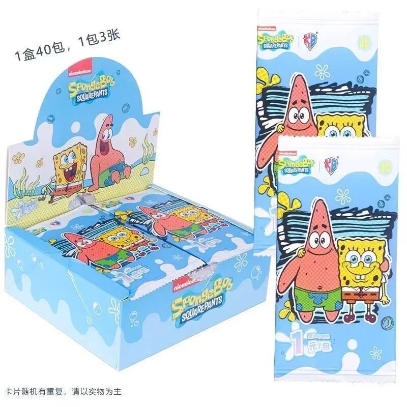 Губка Боб коллекционные аниме карточки 2/SpongeBob anime cards collectibles 5 packaging