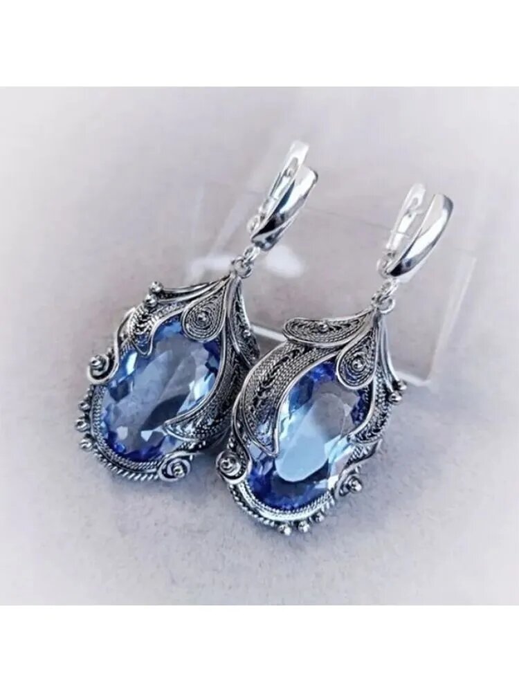 Серьги, фиолетовый — фото 1