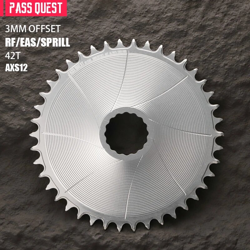 Звездочка Pass Quest 42T Silver AXS 3mm Offset