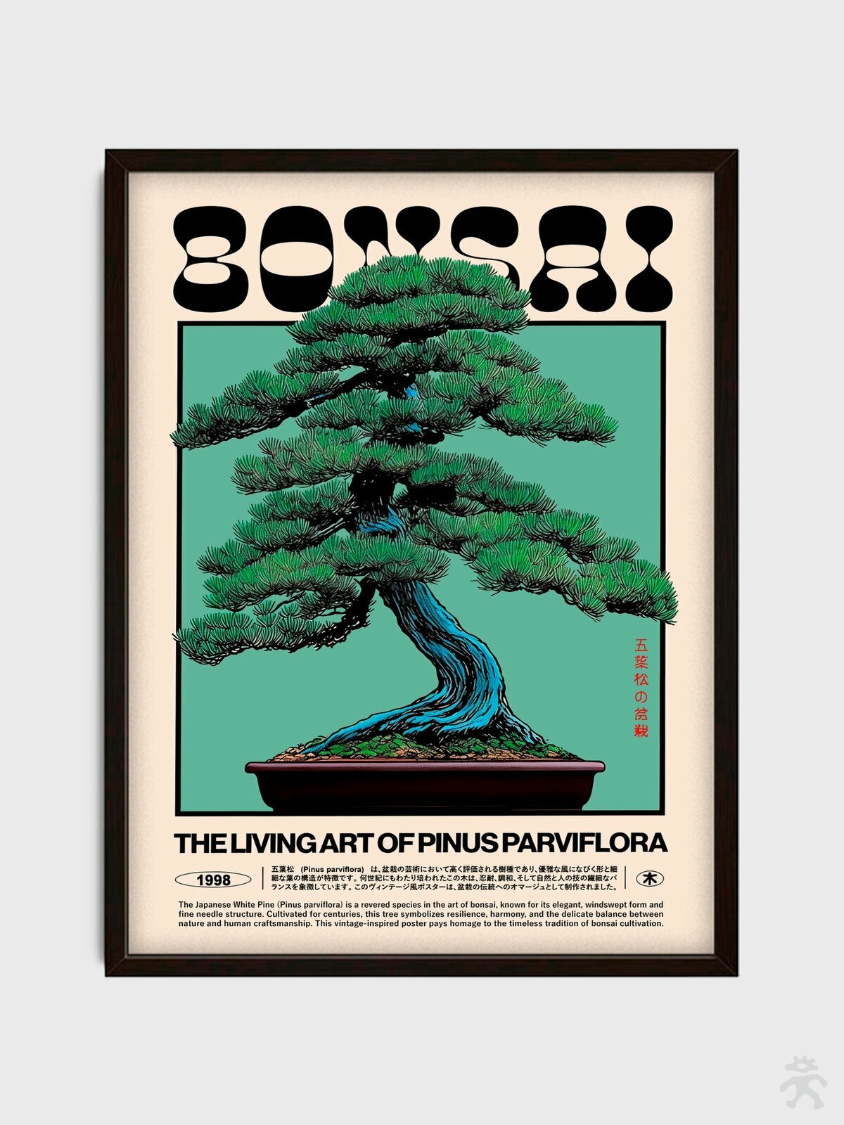 Интерьерный постер "BONSAI" в стиле pinterest, формат 30x40 см