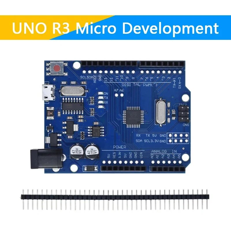 Плата разработки UNO R3 ATMEGA328P CH340/ATEGA16U2, совместимая с Arduino с кабелем R3/R4 Плата расширения UNO Proto Shield