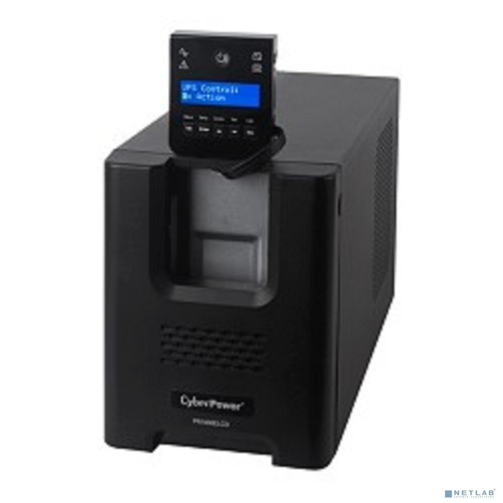 ИБП CyberPower PR1000ELCD {Line-Interactive, Tower, 1000VA/900W USB/RS-232/EPO/SNMPslot (8 С13) 12В/12 Ач х 2}