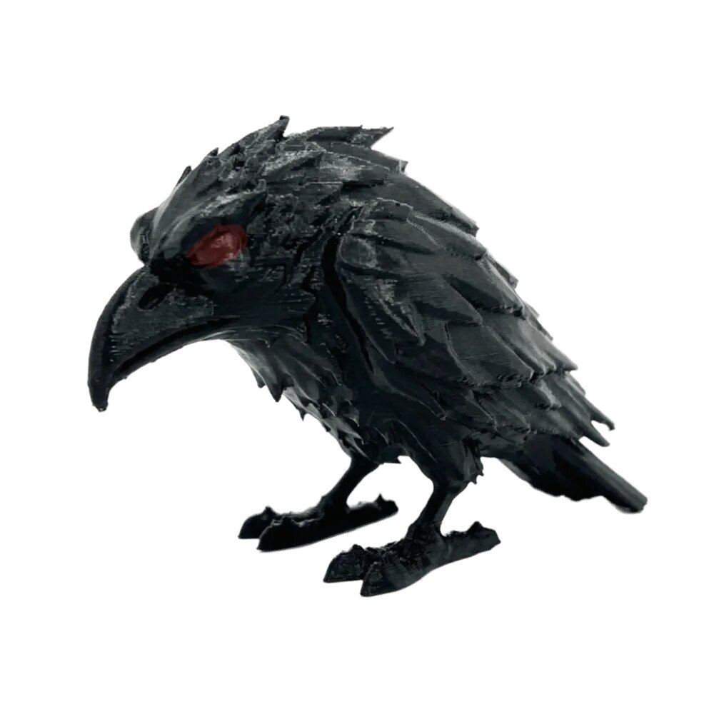 3D-печать Статуэтка ворона PLA Черный, Black