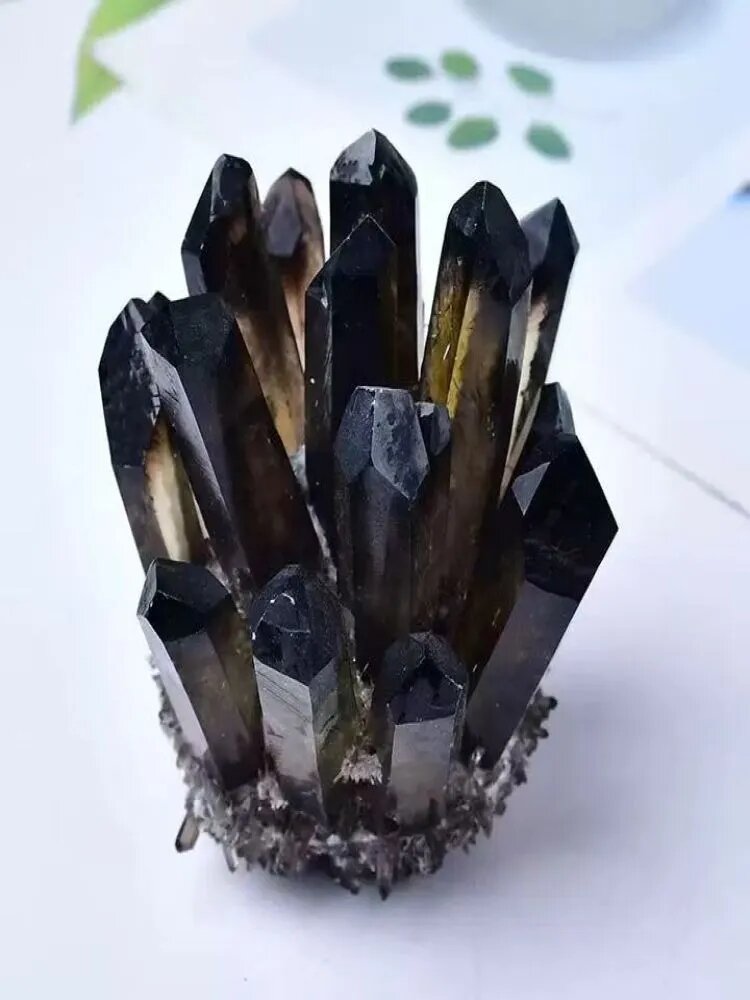 Талисман Оберег/Раухтопаз (Дымчатый кварц) + Морион Друза средняя, 200-300 г