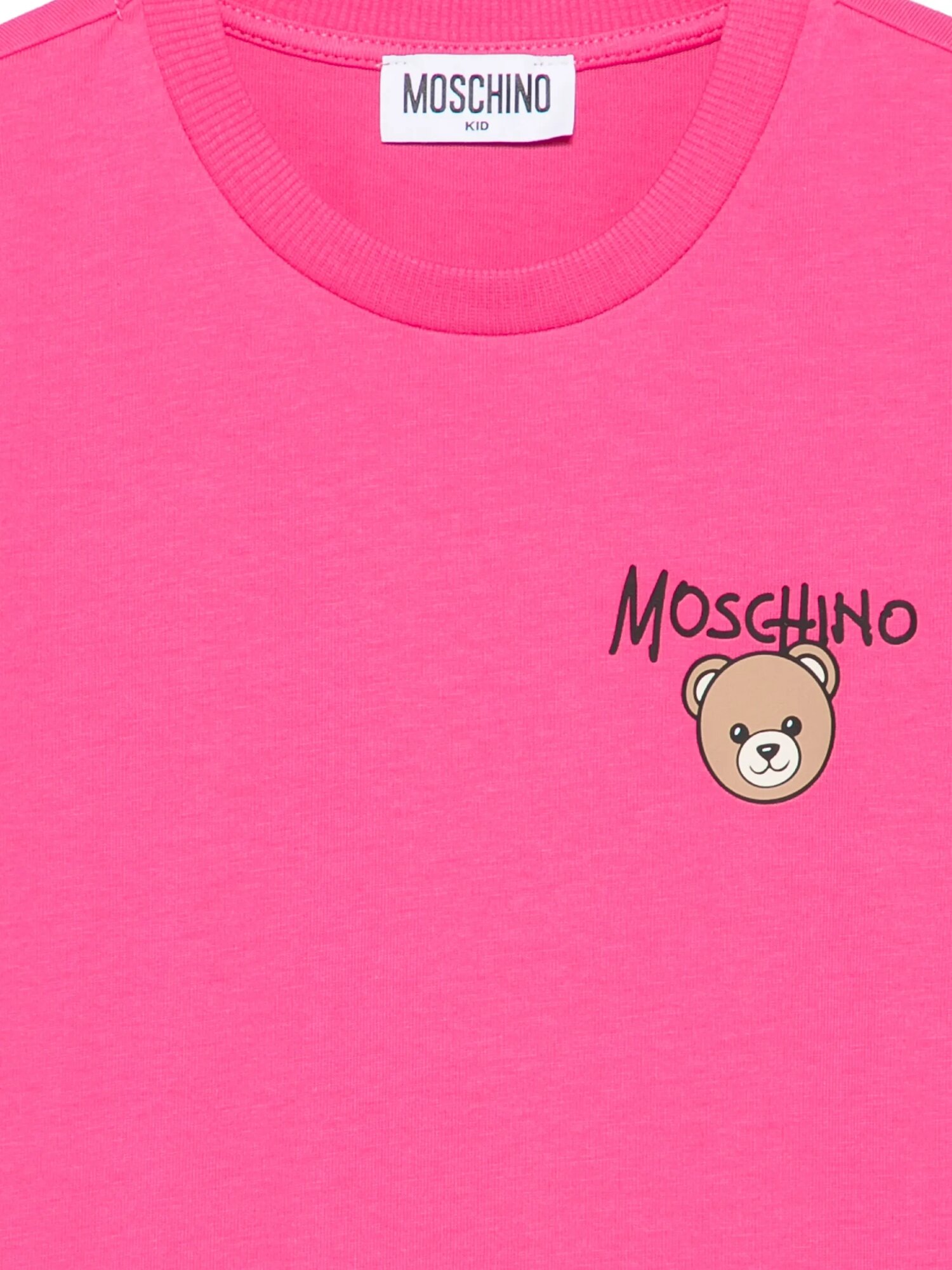 Футболка MOSCHINO Logo-print T-shirt, размер 104, coral pink — фото 1
