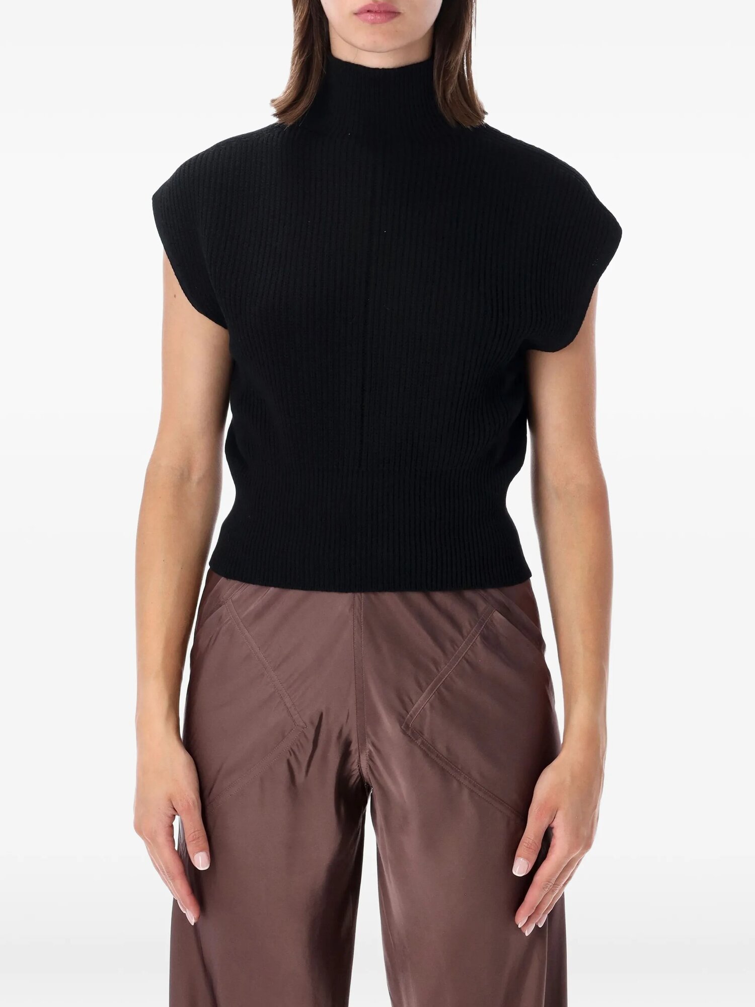 Свитер Ribbed-knit high-neck sweater