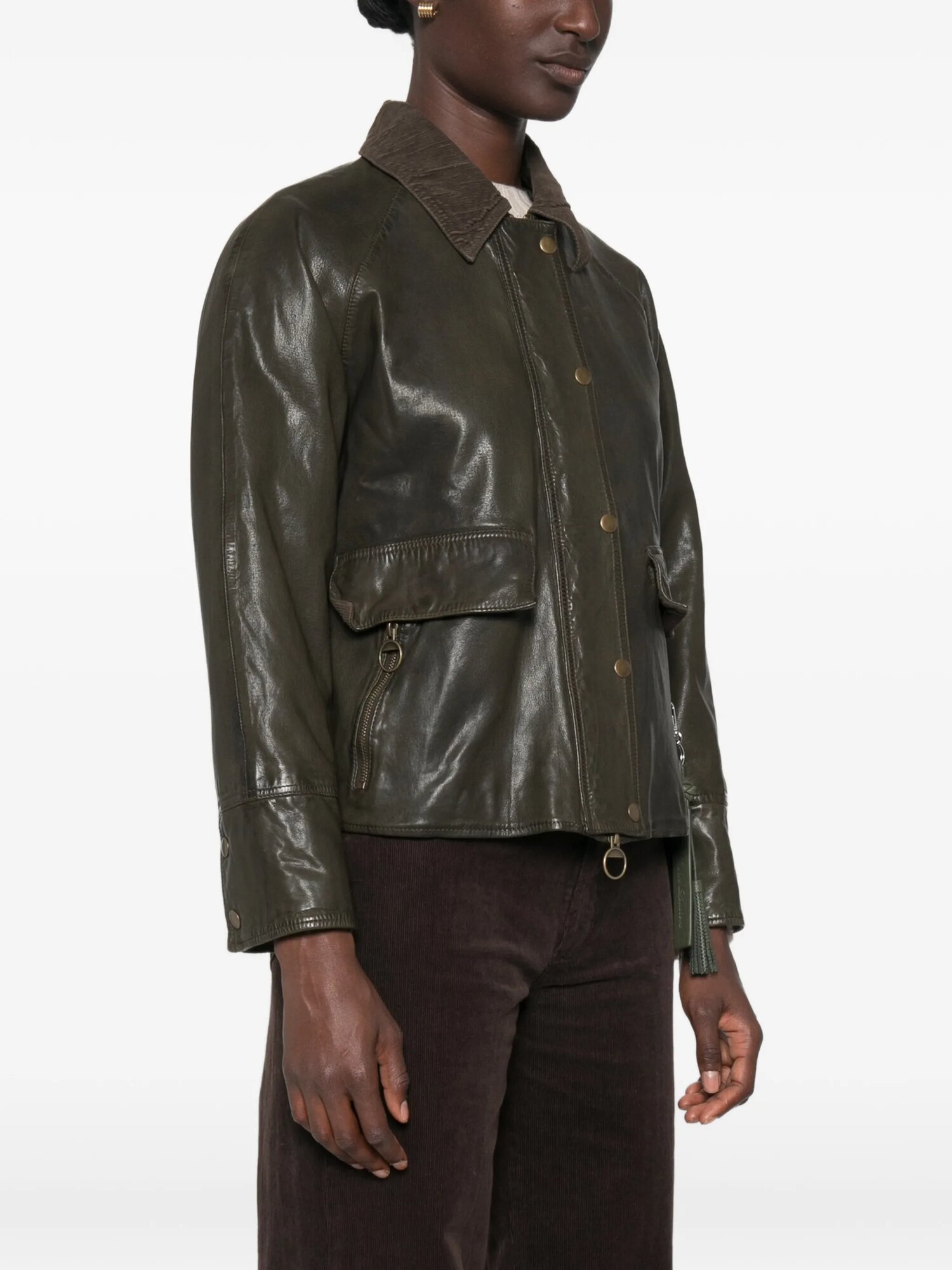 Куртка THE Jackie Leathers Leather zip-up jacket, размер 40 — фото 1