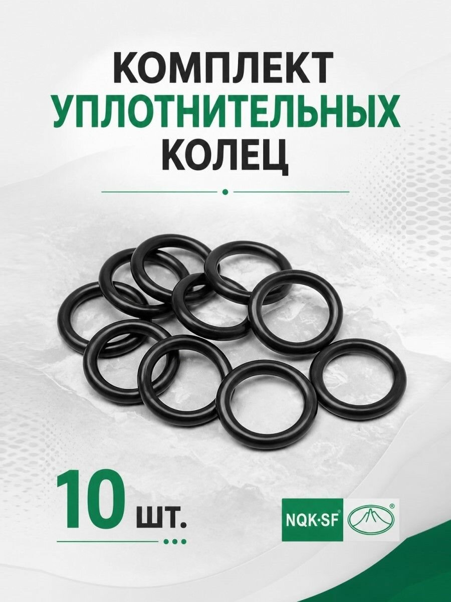 Комплект 10 шт. уплотнительных колец для шлангов высокого давления 008-012-25