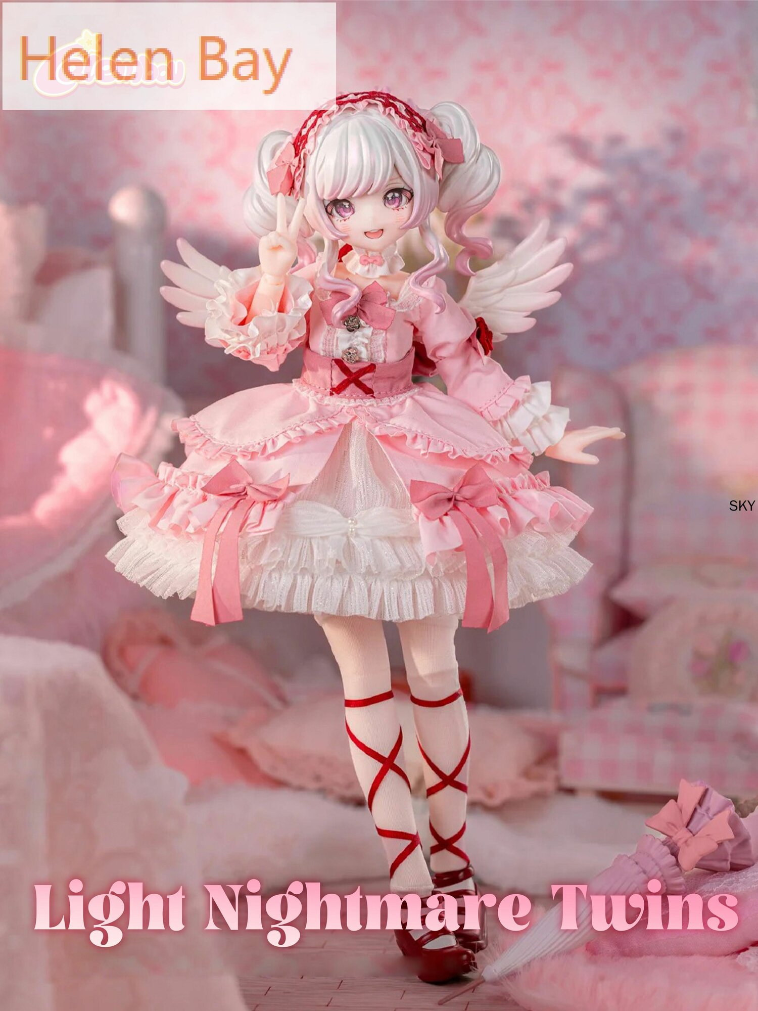 Calembou кукла BJD 1/6, 22 см, шарнирная, с прической, одеждой и аксессуарами, серия Светлый кошмар: Близнецы , выбранная модель